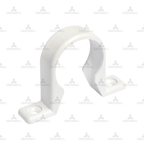 Pipe Clip 1 1/2" (40mm) white (pk 5)