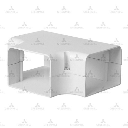 105mm (4") WHITE SpeediDuct Trunking Tee Joint TJ-105