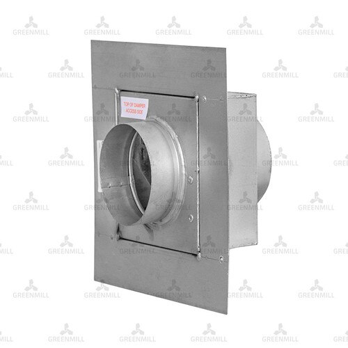 160mm Spigotted Fire Damper with Angle Frame