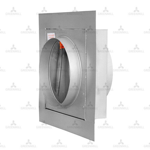 250mm Spigotted Fire Damper with Angle Frame