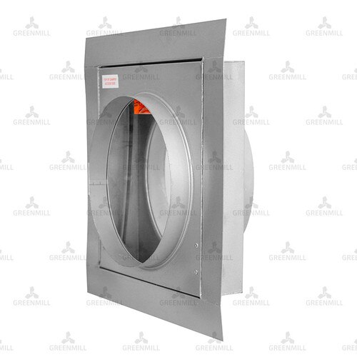 300mm Spigotted Fire Damper with Angle Frame