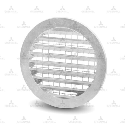 250mm Dia Circular External Weather Louvre