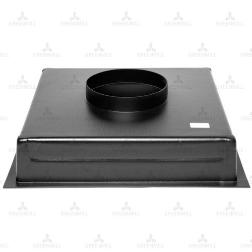450mm Sq Plastic Plenum with 150mm Top Entry Spigot