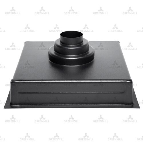 550mm Sq Multispigot T/E Plenum (Plastic) 150 200 250mm spig